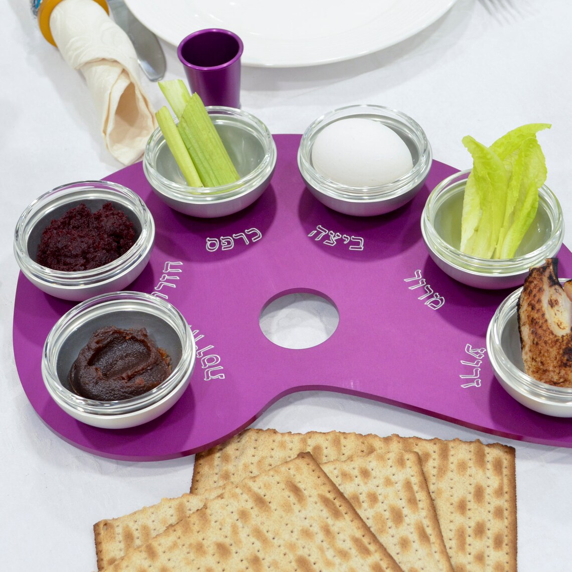 Passover Seder Plate Custom Colors Anodized Aluminum Unique - Etsy