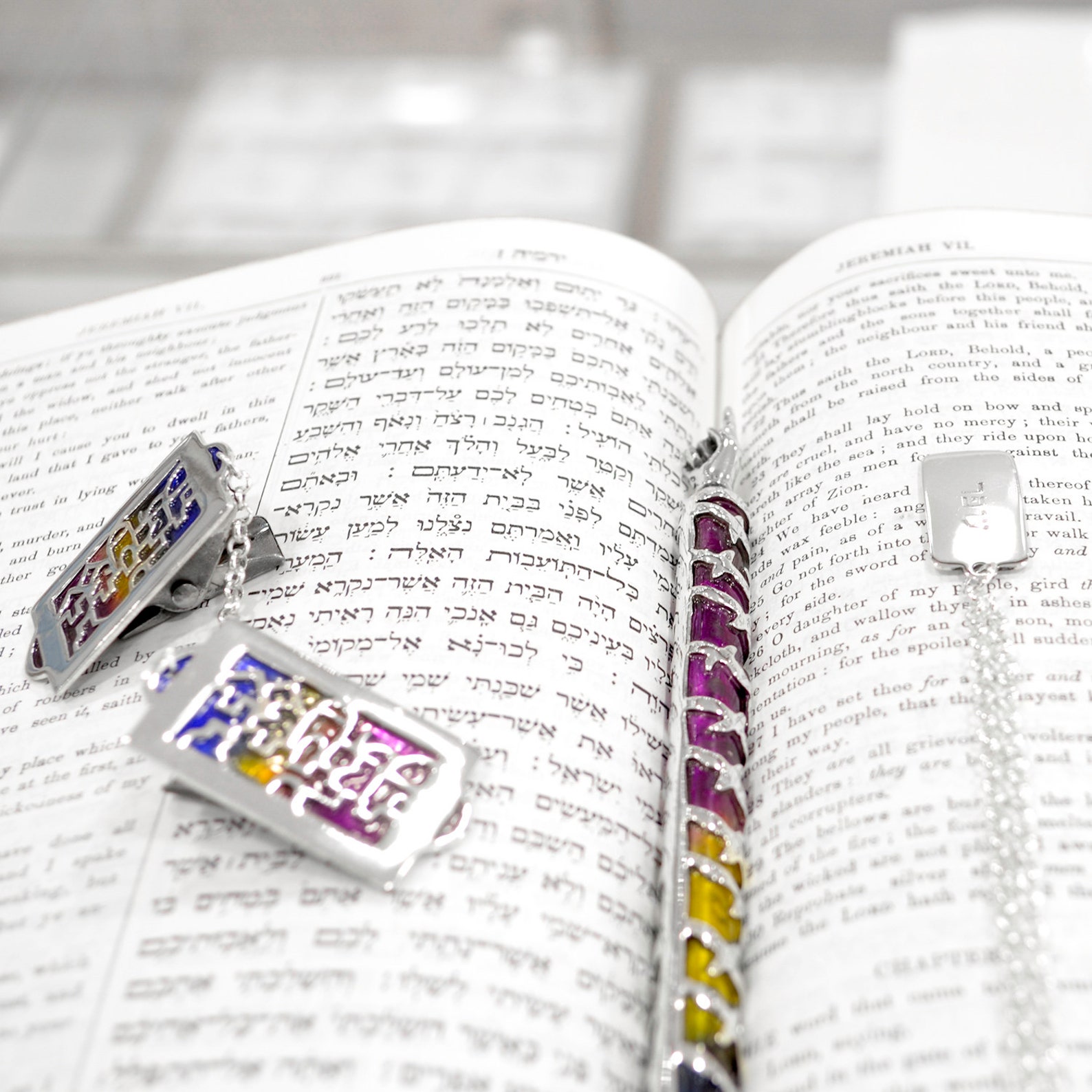 Colorful Torah Pointer With Personalize Tag Hebrew or English | Etsy