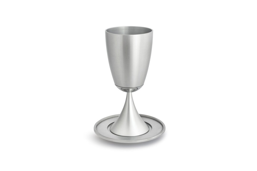 Personalized Kiddush Cup & Plate Set Made of Anodized Aluminum ...