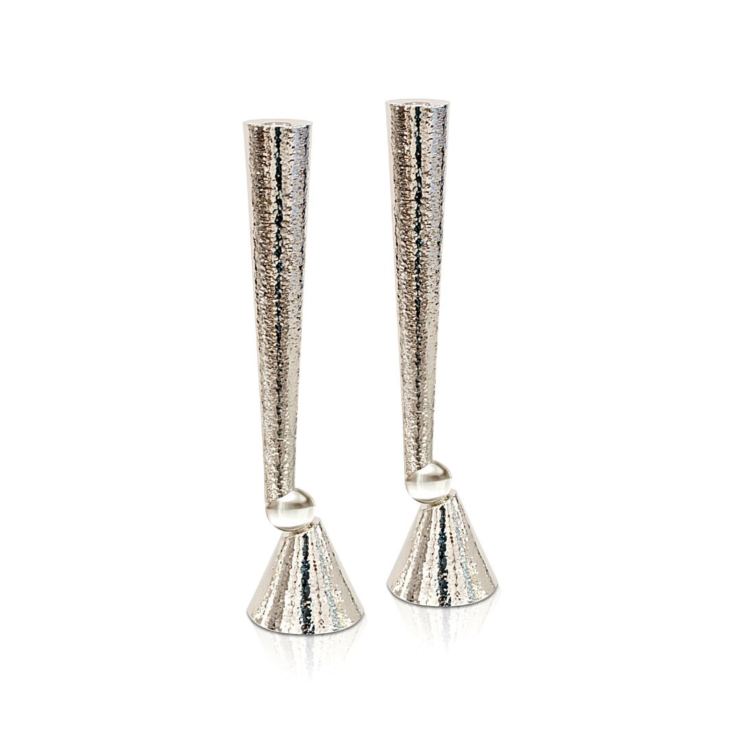 Extra Large Candlesticks Made of 925 Sterling Silver - Modern Jewish ...