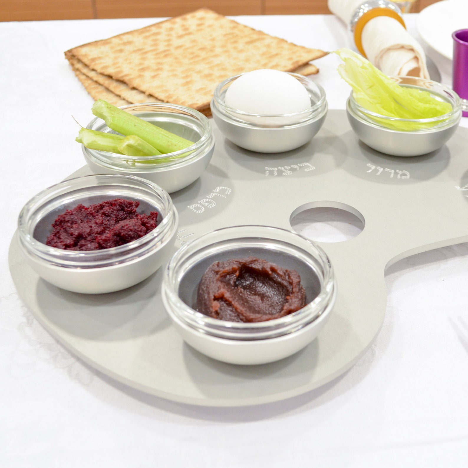 Passover Seder Plate Custom Colors Anodized Aluminum Unique - Etsy