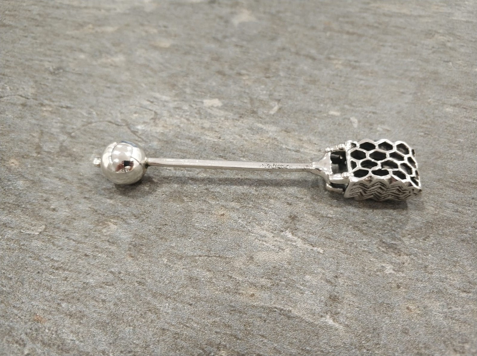 Personalized Rectangular Honey Spoon Crafted in 925 Sterling - Etsy