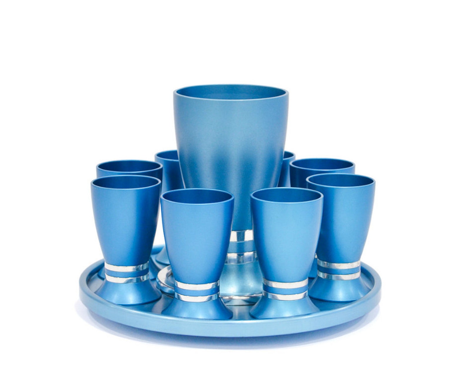 Custom Colors Liquor Set with Plate Rounded Shape Anodized | Etsy