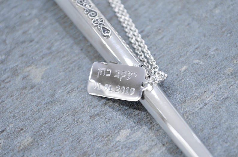 Custom Stones Torah Pointer Made of Sterling Silver, Jewish Bar Mitzvah ...