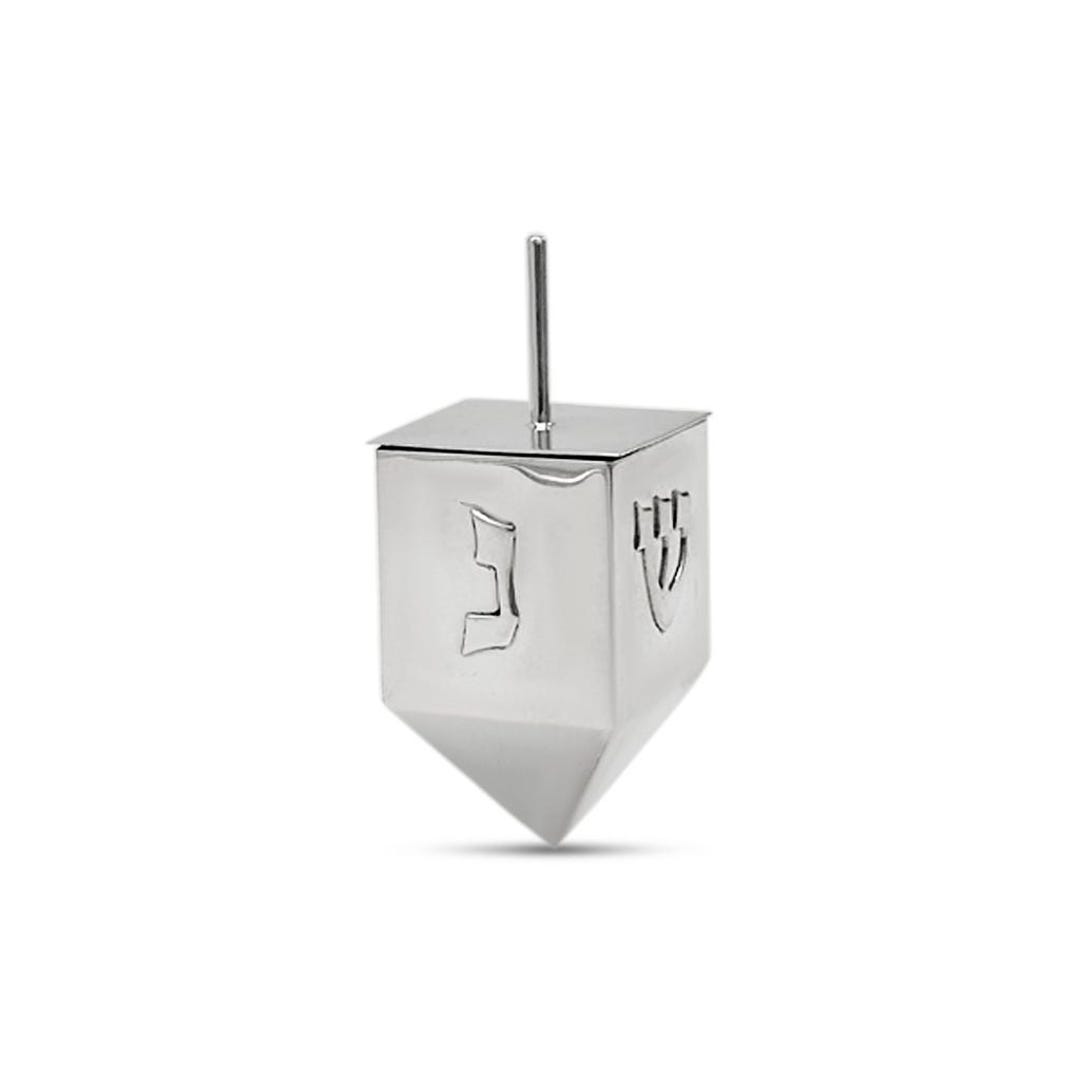 Extra-large Sterling Silver Dreidel With Top-lift Hidden Compartment ...