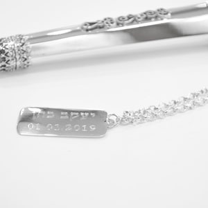 Sterling Silver Personalize Name Tag for Torah Pointer, Hebrew Name ...