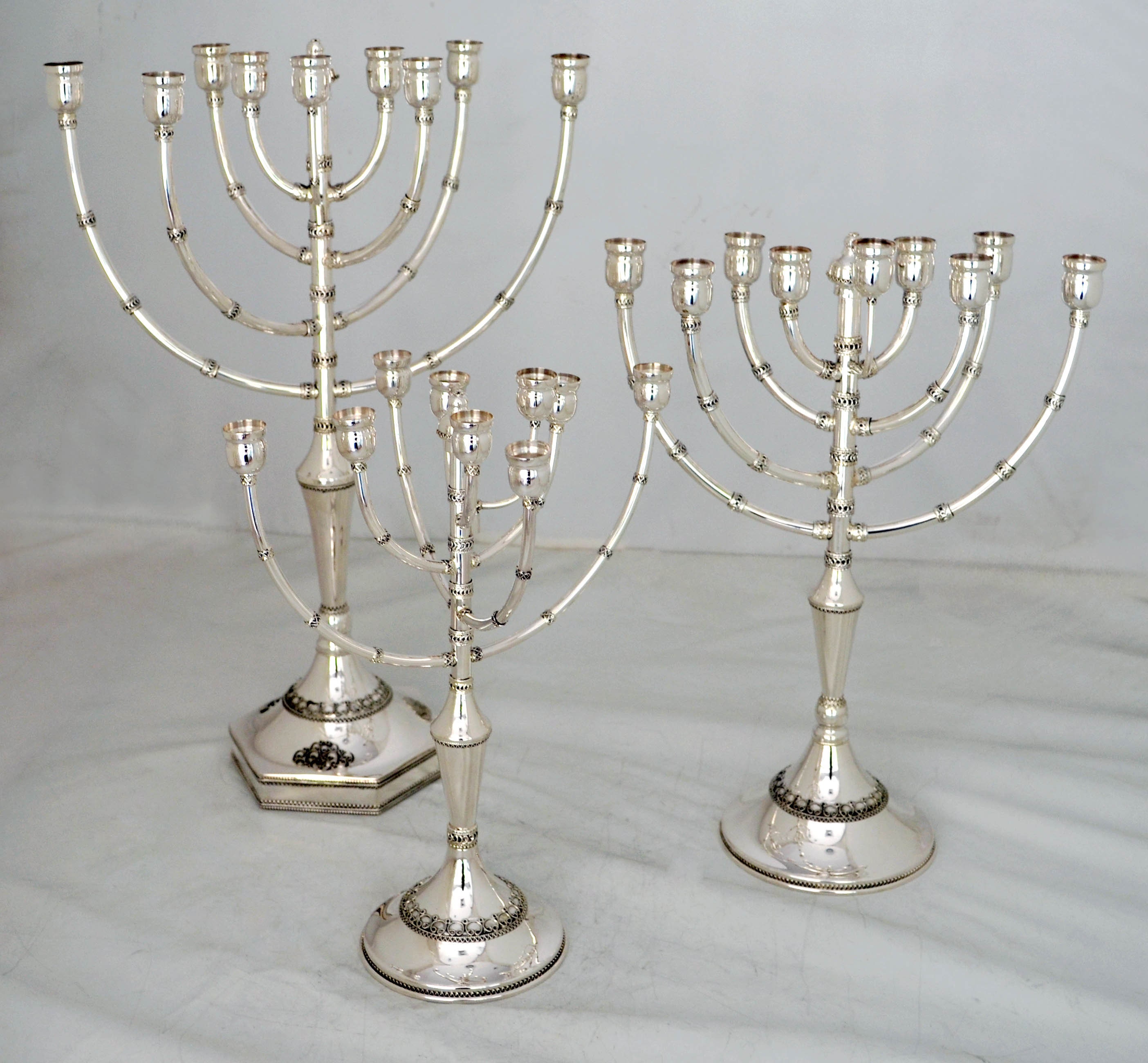 Silver Kinetic Hanukkah Menorah & Candelabra Crafted in 925 - Etsy Israel