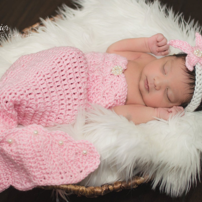 Pink Pearl Headband Baby - Etsy