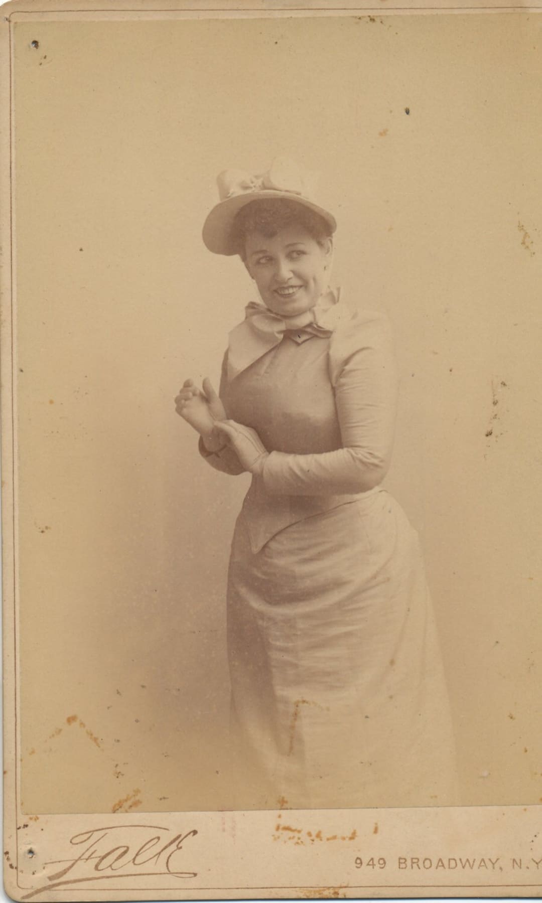 Theatrical Cabinet Card of Actress by Falk - Etsy