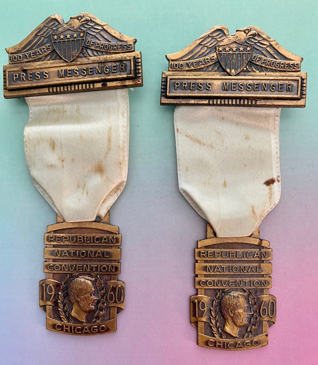 1960 Republican National Convention Press Badge - Etsy Österreich