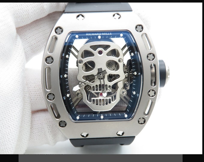 Richard Mille Skull Watch RM 052 With Real Flying Tourbillon Movement ...