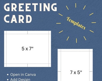 Editable Card Templates 7x5 and 6x4 vertical, Border & No Border ...