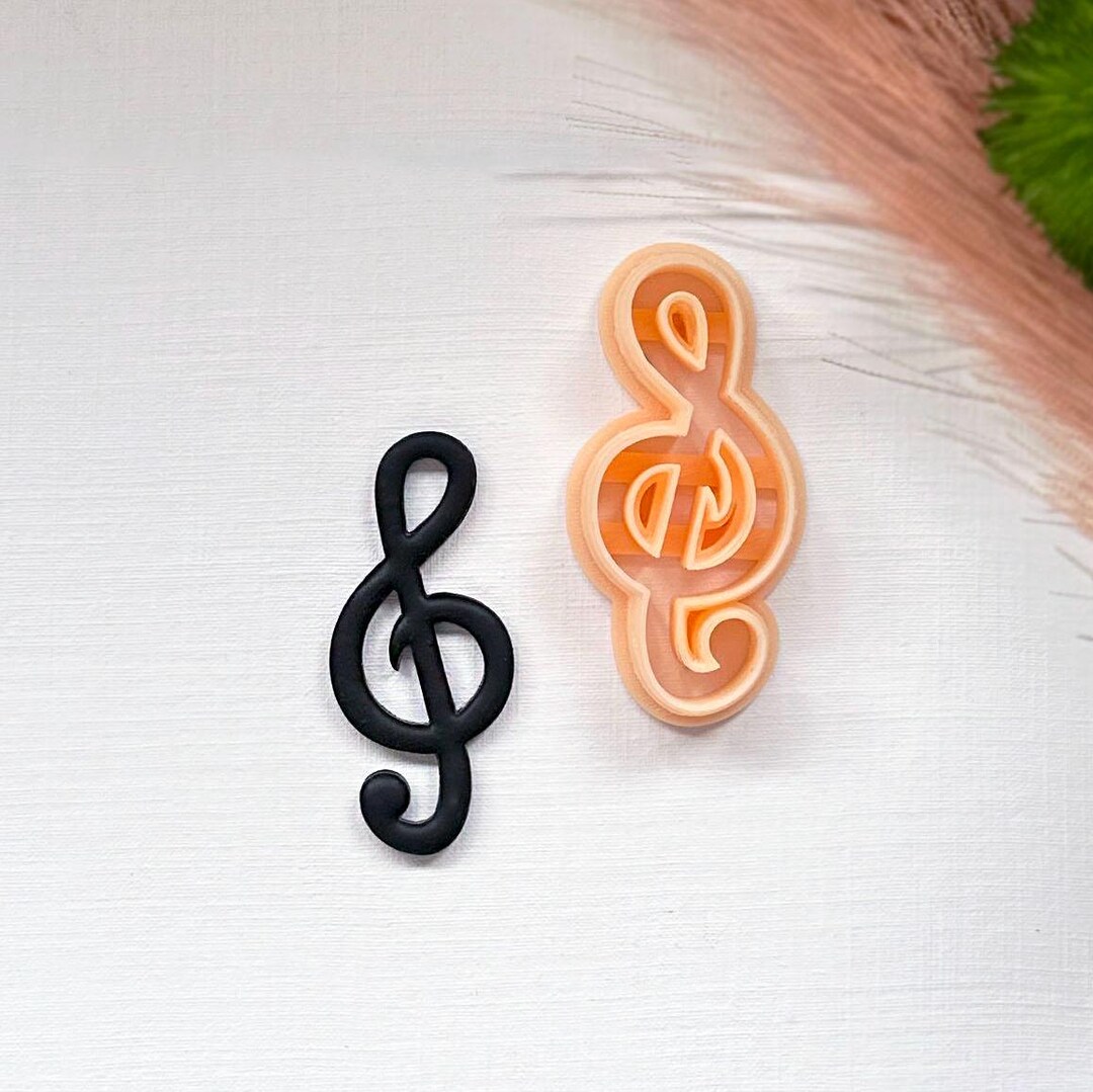 Treble Clef Clay Cutter. Music Note Skinny Shape Cutting Tool. Musical ...