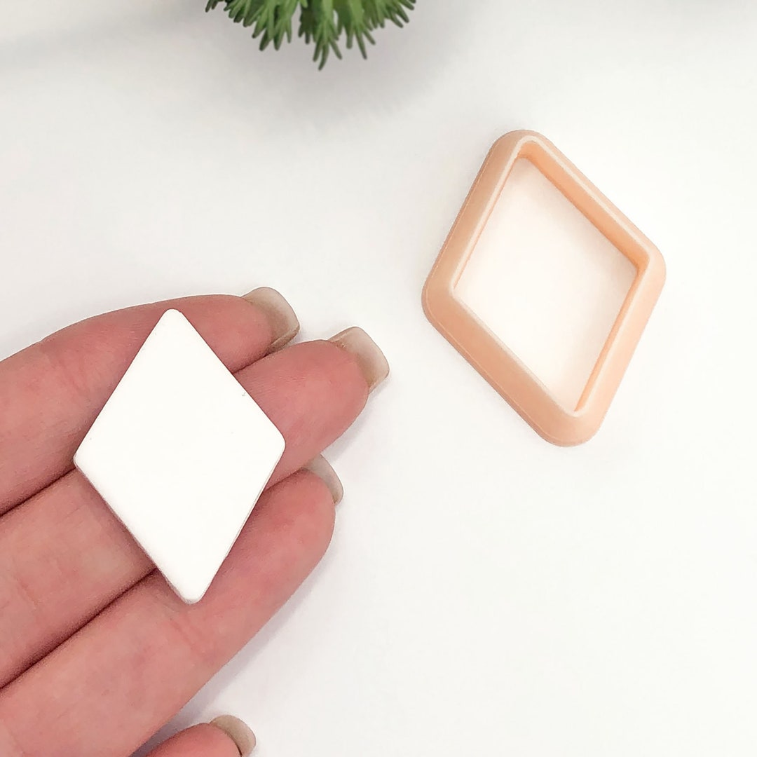 Diamond Clay Cutter. Rhombus Shape Polymer Clay Cutting Tool for ...