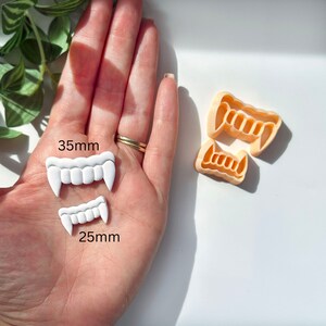 Sharp Fangs Clay Cutter. Pointy Teeth Halloween Inspired Embossed Shape ...