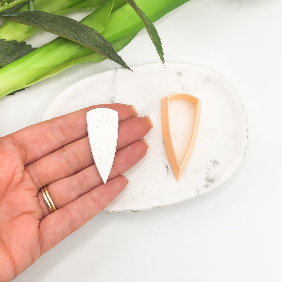 Dagger Clay Cutter • Shard Long Triangle Shape • Strong, Sharp, Tapered ...