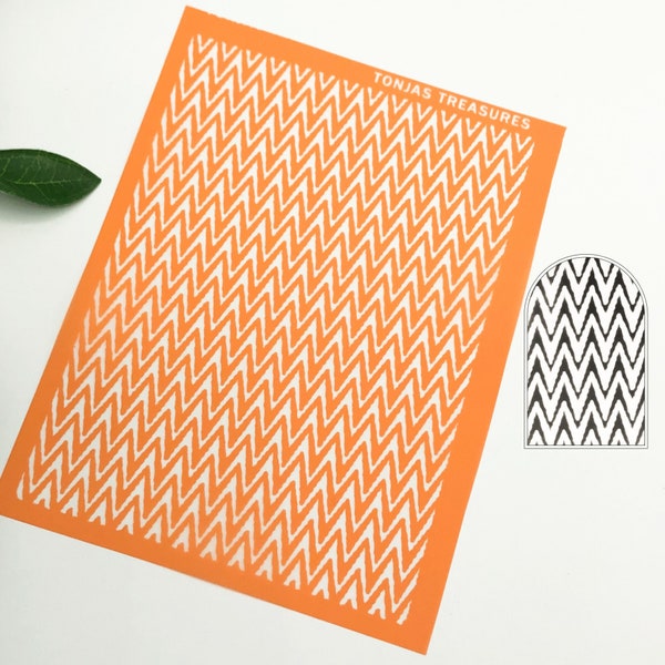 Herringbone Stencil - Etsy