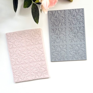 Tiles Texture Stamp: Portuguese Spanish Rubber Stamping Mat for Polymer ...