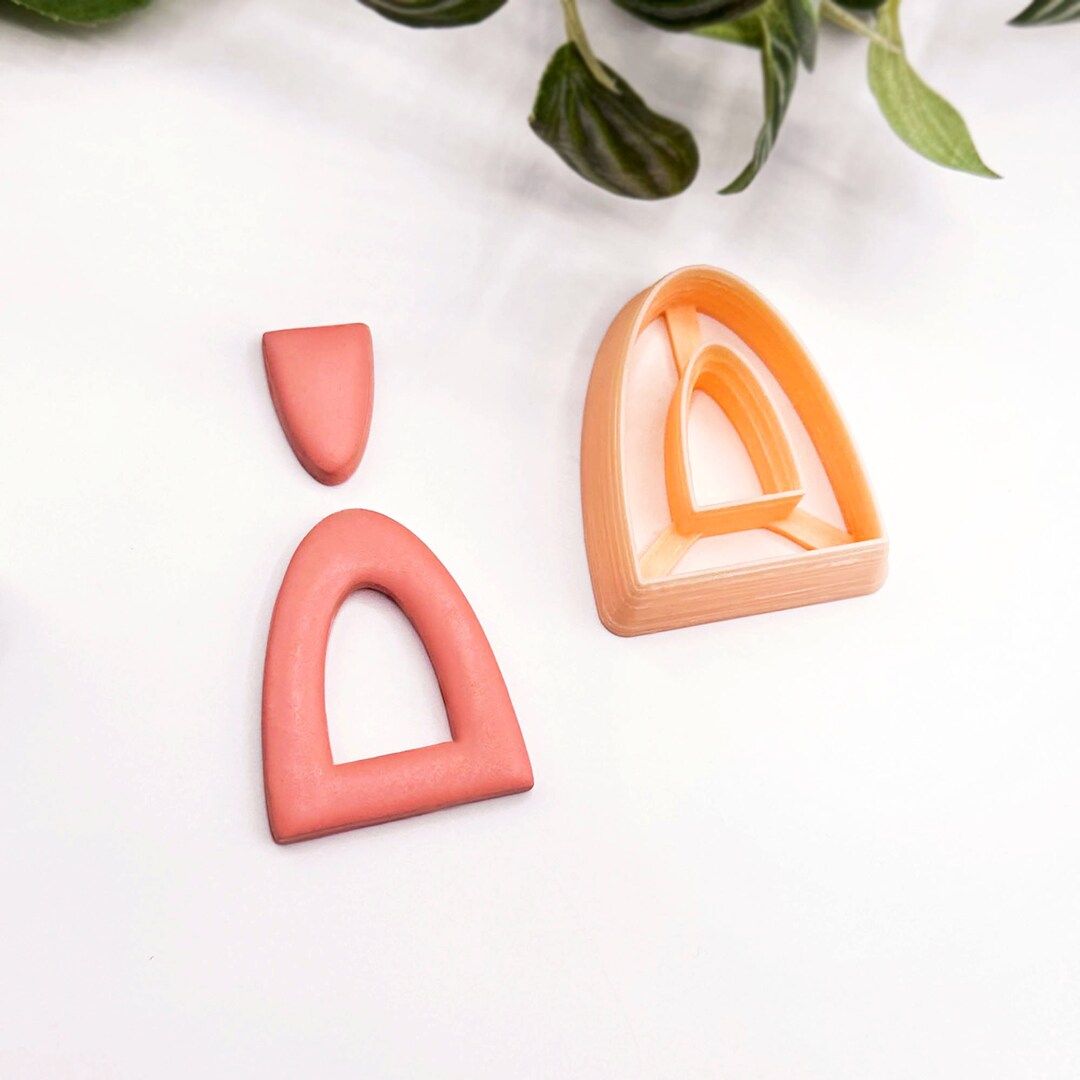 Curved Arch Clay Cutter, Donut Polymer Clay Cutting Tool for Earring ...