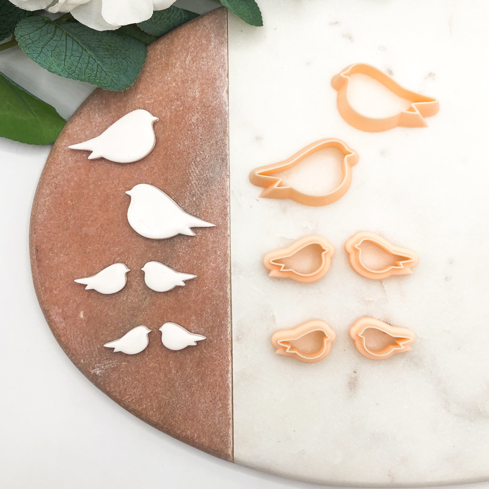 Clay Cutter Bird Birds Cutters Robin Mirrored Springtime - Etsy