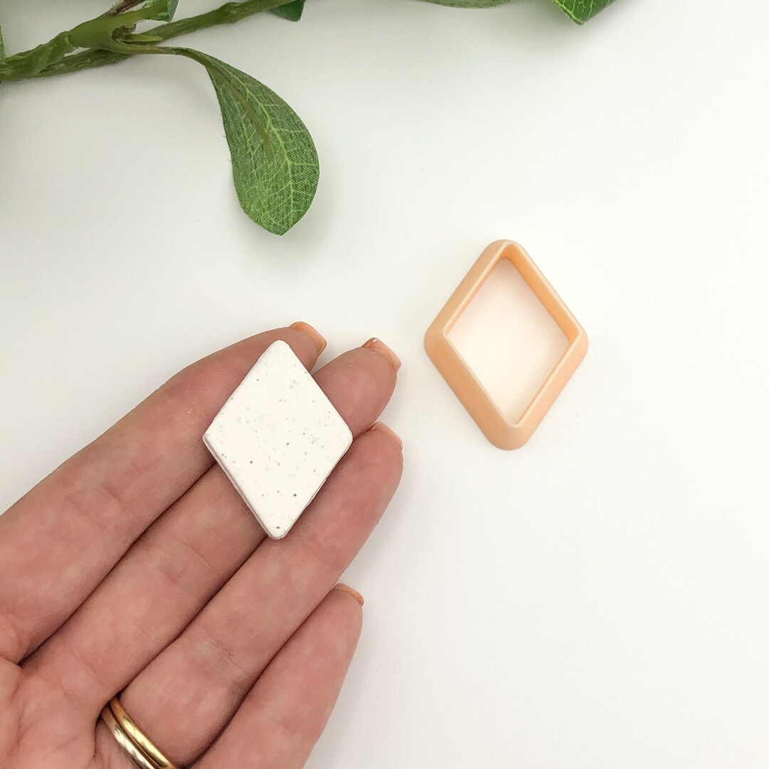 Clay Cutter Diamond Rhombus Shape Cutters Sharp Edge Polymer Clay Tools ...