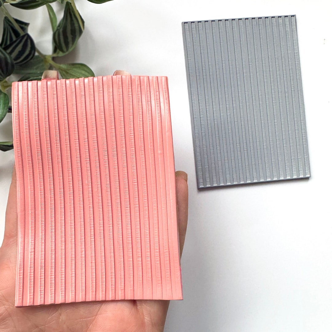 Stripes Texture Mat, 2mm Lines Rubber Embossing Stamp. Detailed Design ...