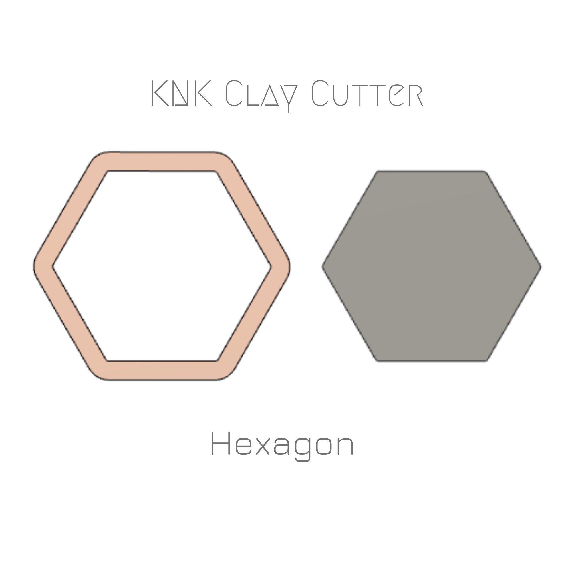 Clay Cutter Hexagon Shape Cutter Sharp Edge Polymer | Etsy