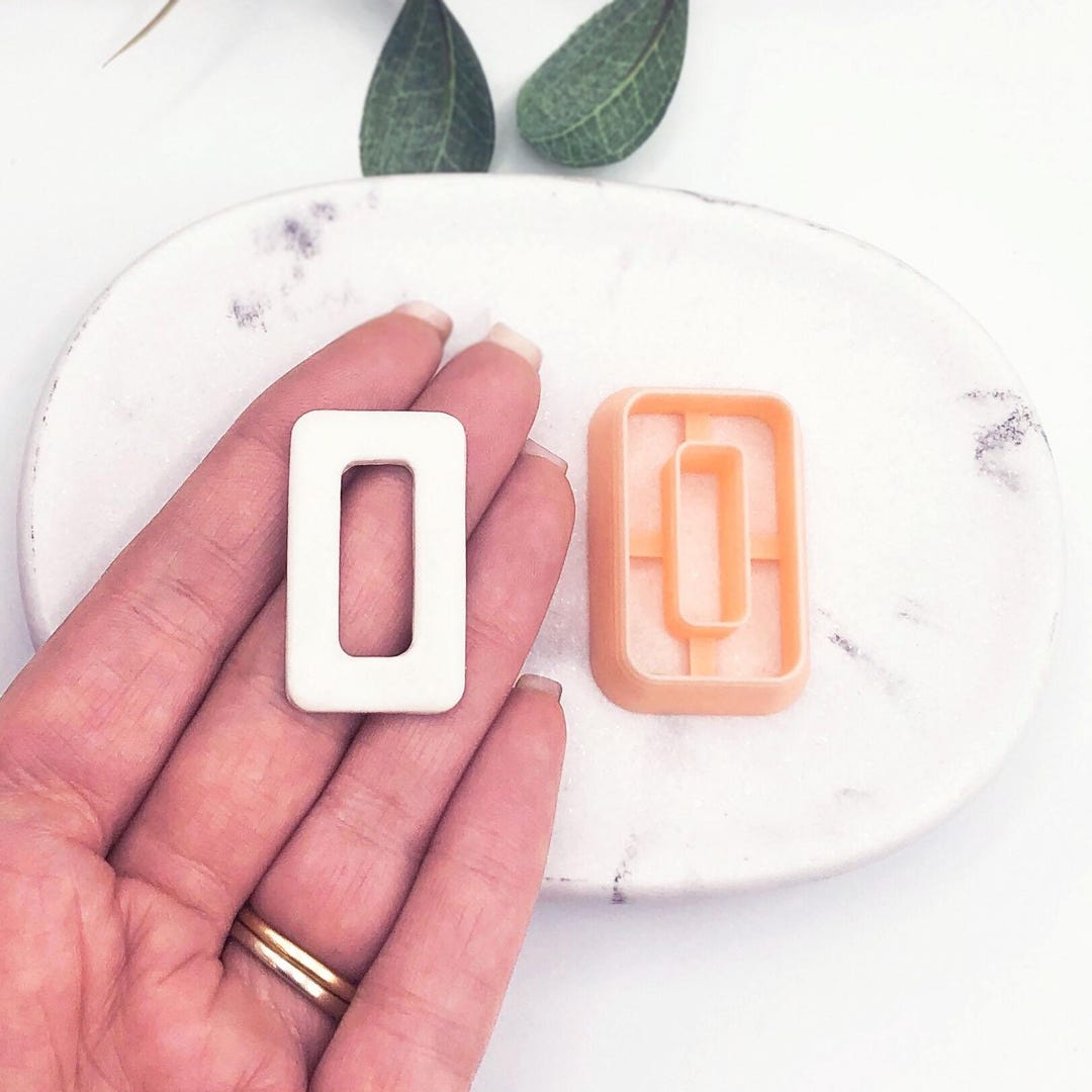 Rectangle Clay Cutter: Rounded Donut Shape Cutting Tool for Polymer ...