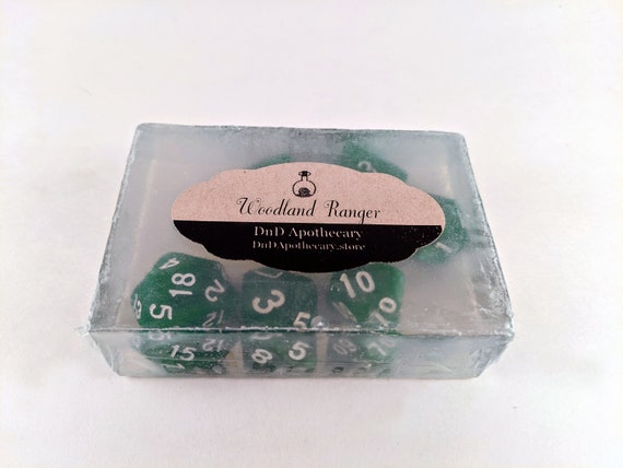 DND Dice Soap ttrpgwoodland Ranger Novelty Soap Bar7 Piece | Etsy