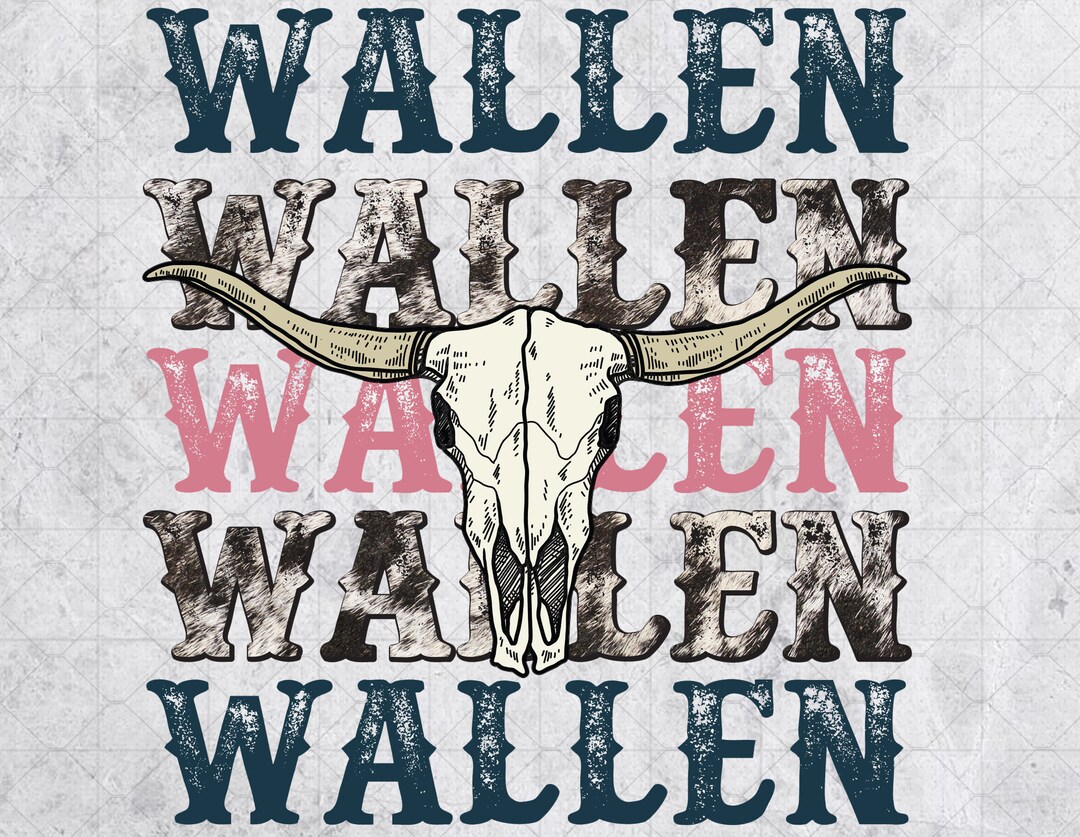 Wallen PNG, Wallen Bull Skull Png, Western Sublimation Designs, Country ...