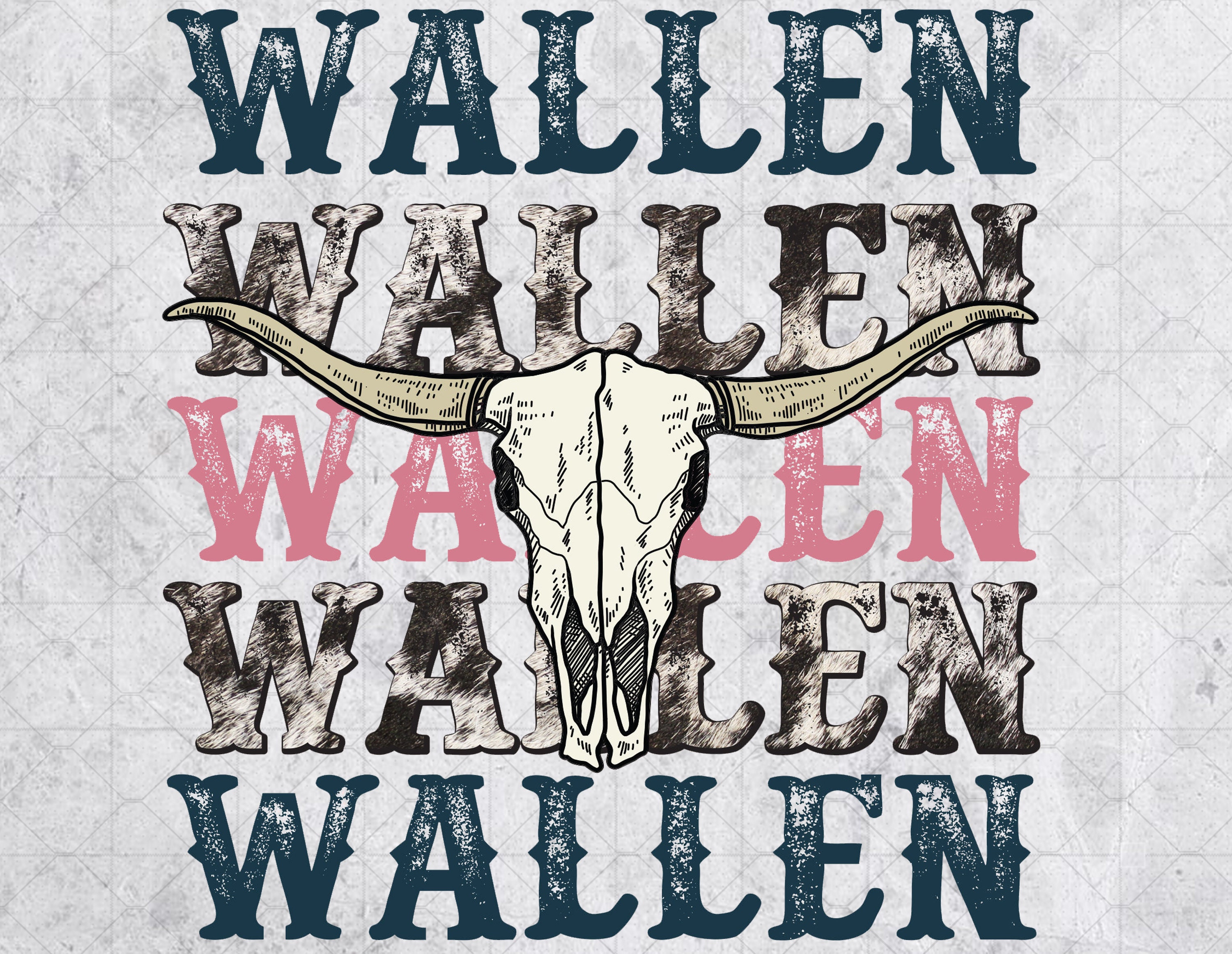 Wallen PNG, Wallen Bull Skull Png, Western Sublimation Designs, Country ...