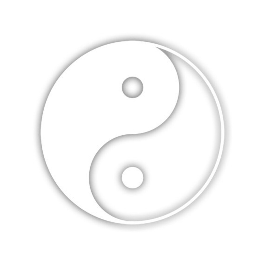 Yin Yang Decal - Etsy
