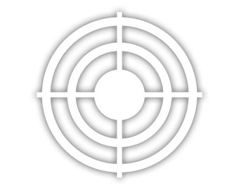 Vinyl Bullseye Decal | Etsy