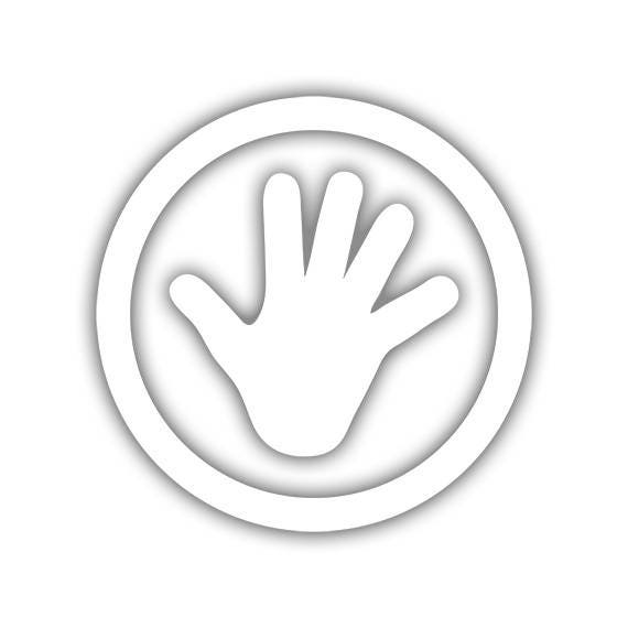 Child Safety Spot - Kids Safety Hand Car Decal Sticker - Etsy