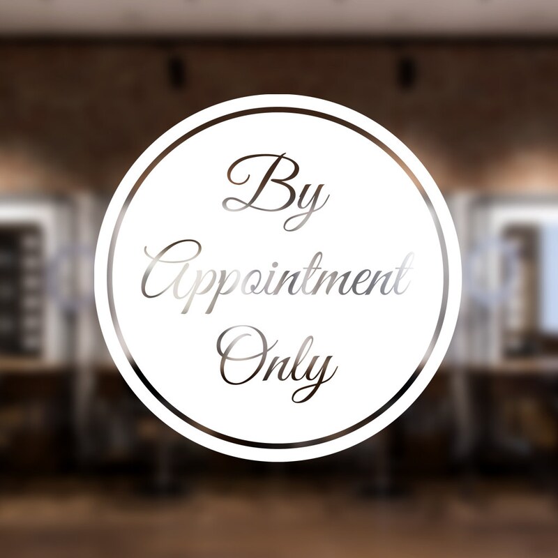By Appointment Only Sign - Etsy