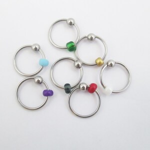 Star Helix Hoop Captive Bead Ring Turquoise Piercing - Etsy