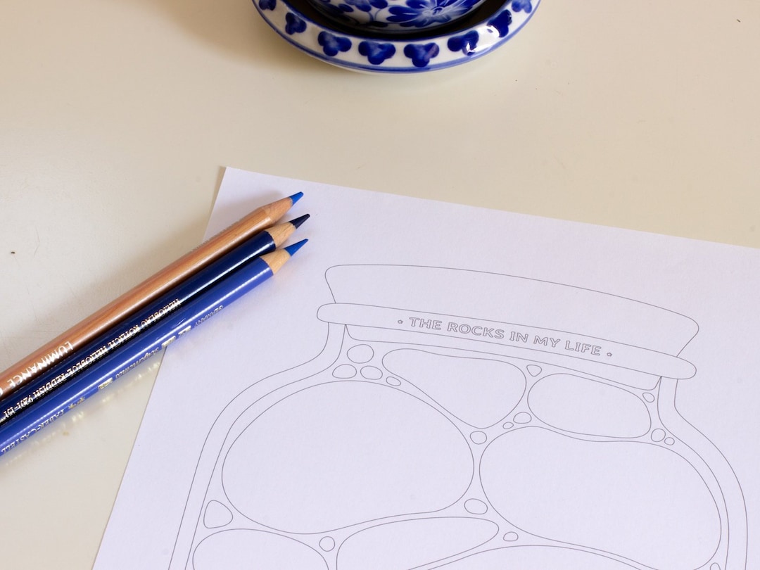 Printable Jar of Life: What Are the Rocks in Your Life? Personal Growth ...