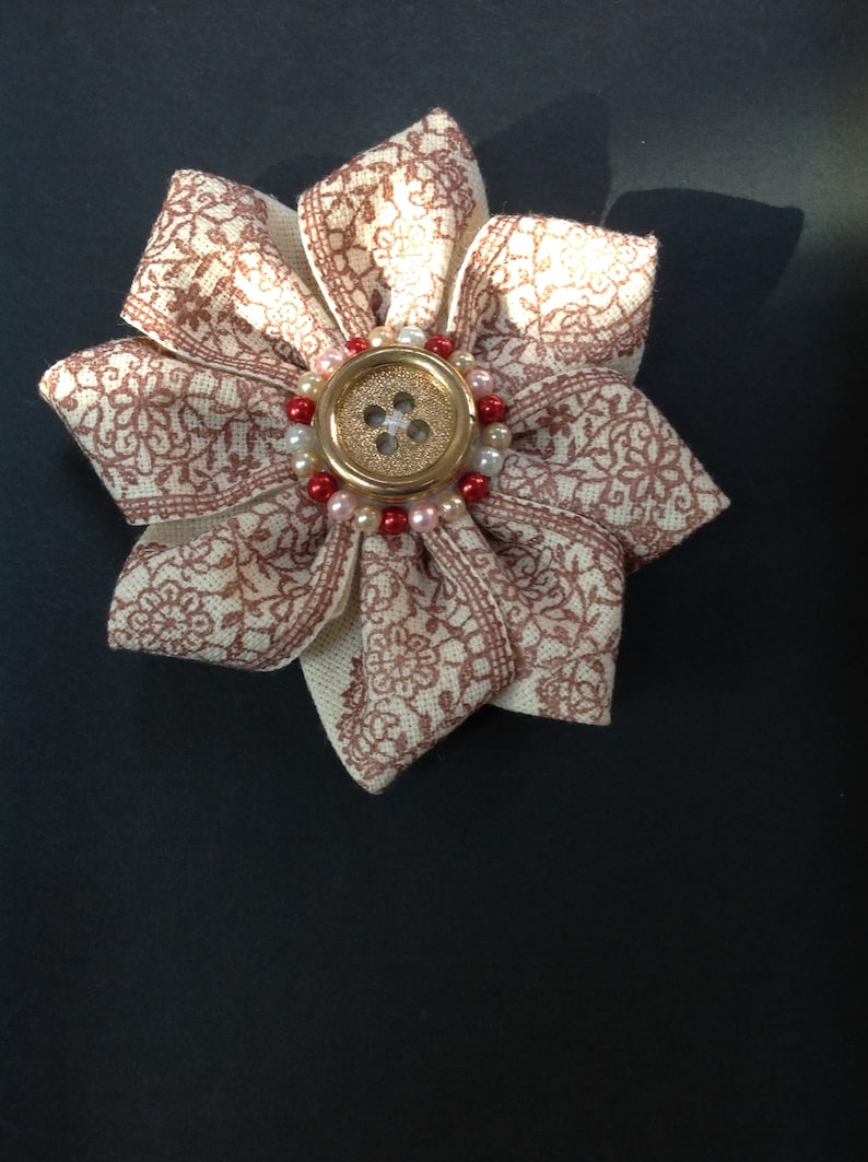 Handmade Fabric Flower Fashion Brooch,pin,corsage for Coat,hat,jacket ...