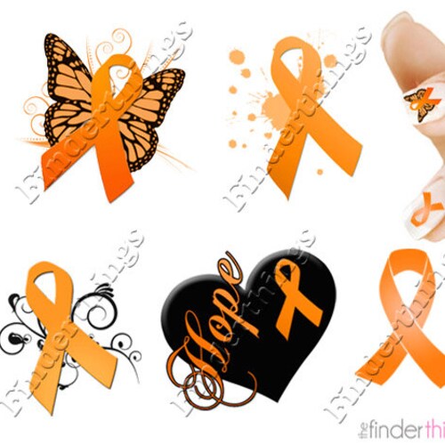 Wall Décor Home & Living Wall Decals & Murals MS Decal Orange Ribbon ...