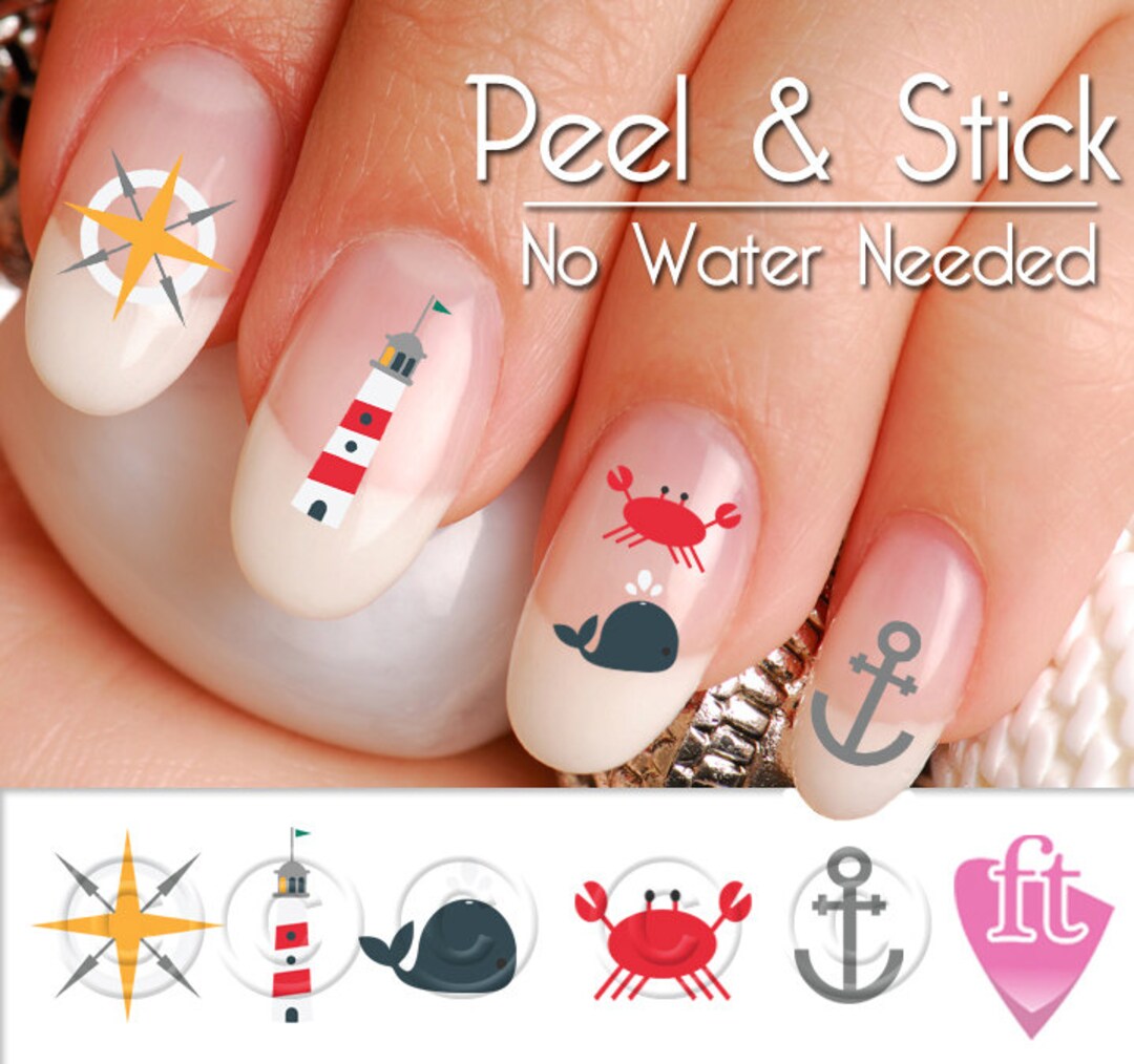 Lighthouse Summer Beach Fun Nail Art Decal Sticker Set SUM904 Perfect ...