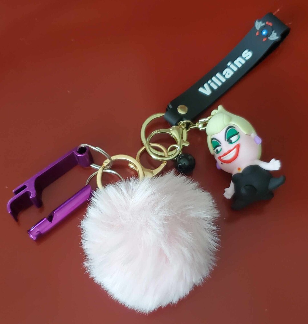 Villains Disney 3D Figurine Keychain Safety Accessories Ursula ...