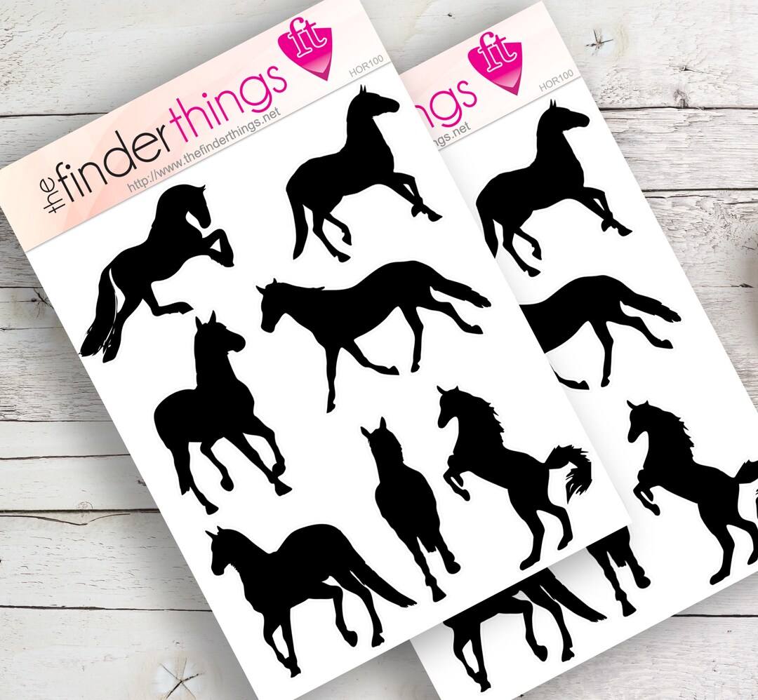 Cowboy Horse Farm Barrel Runner Stickers Precut Sticker Sheets (2x ...