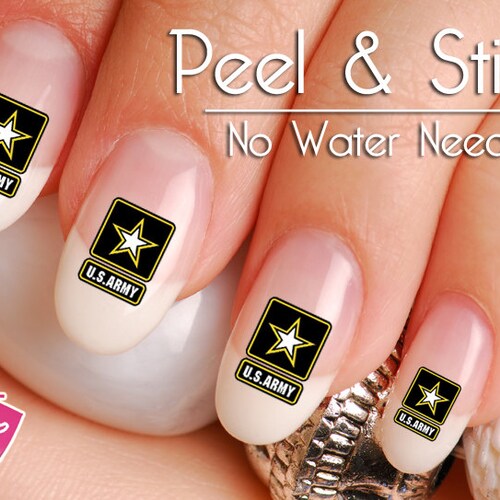 Nail Decals Camouflage Decals Patriotic Army USA Water - Etsy