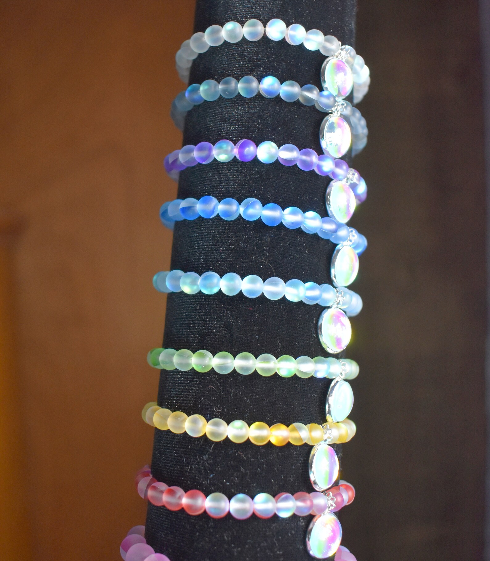 Mermaid Glass Bracelet Made to Order Stacking Bracelet | Etsy