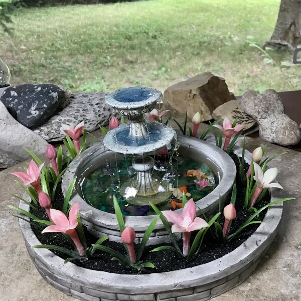 Miniature Fountain - Etsy