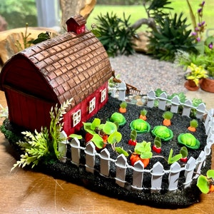 Miniature Vegetable Farm, Miniature Barn and Garden, Miniature ...