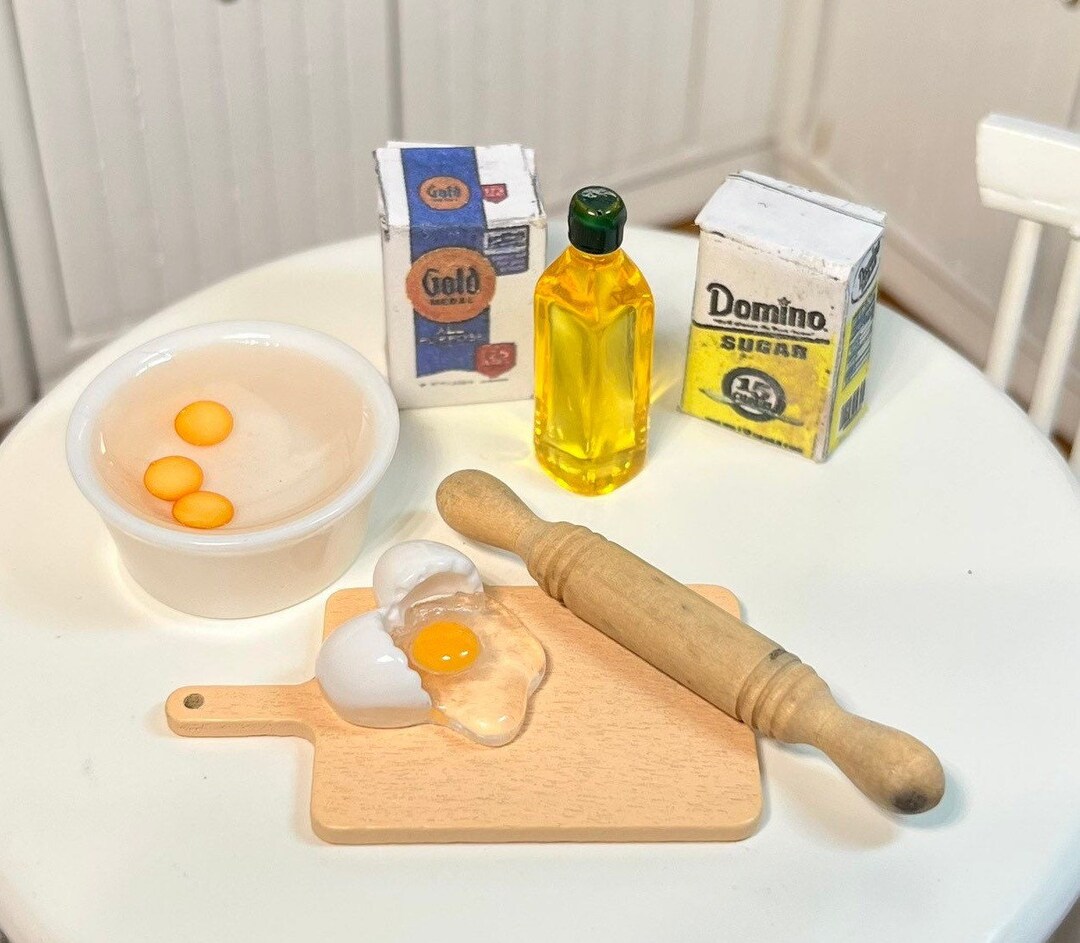 1:12 Scale Dollhouse Baking Accessories, Miniature Baking Set - Etsy