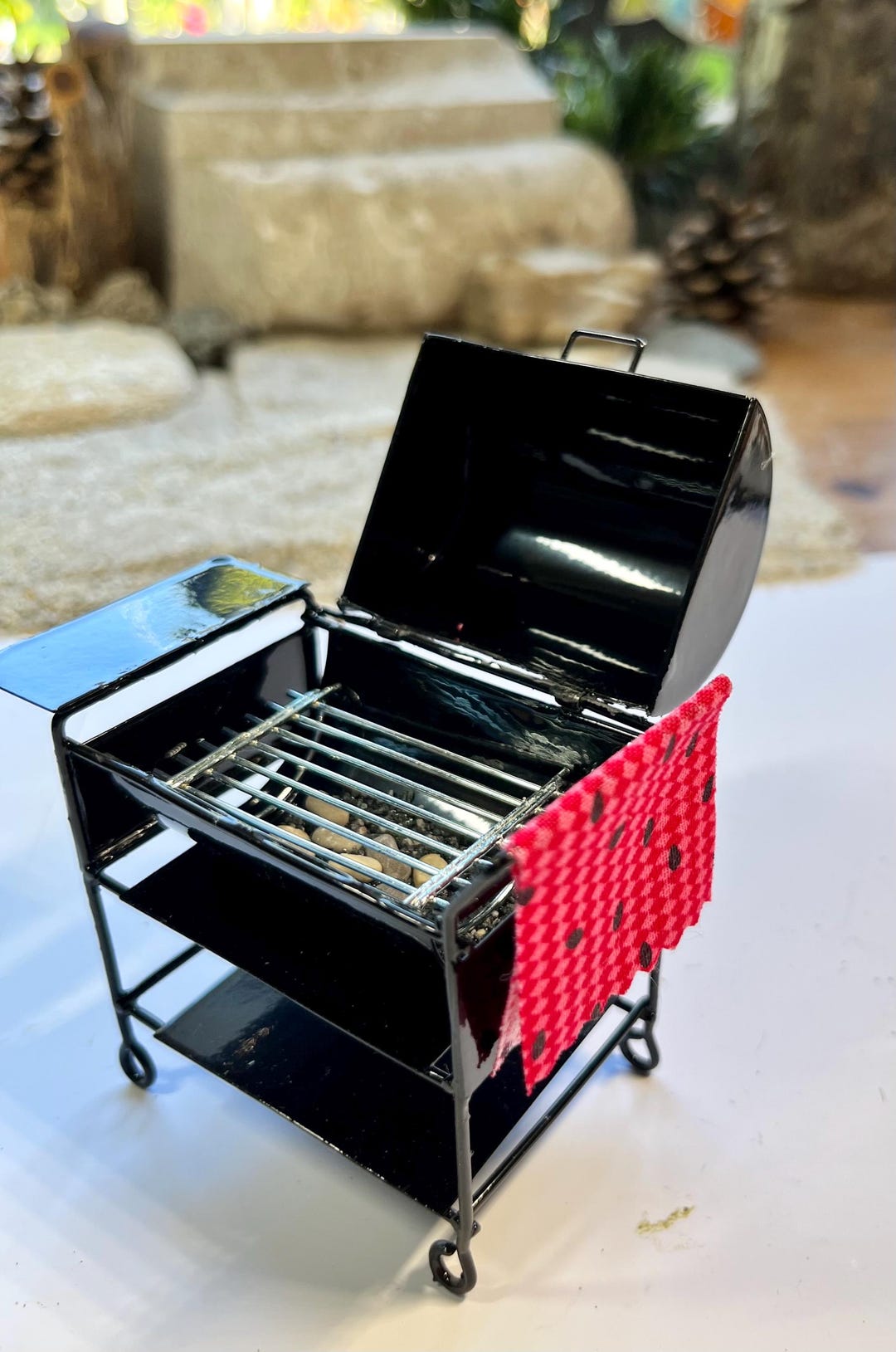 Miniature Gas Grill, Dollhouse Gas Grill, Miniature Grill, Miniature ...