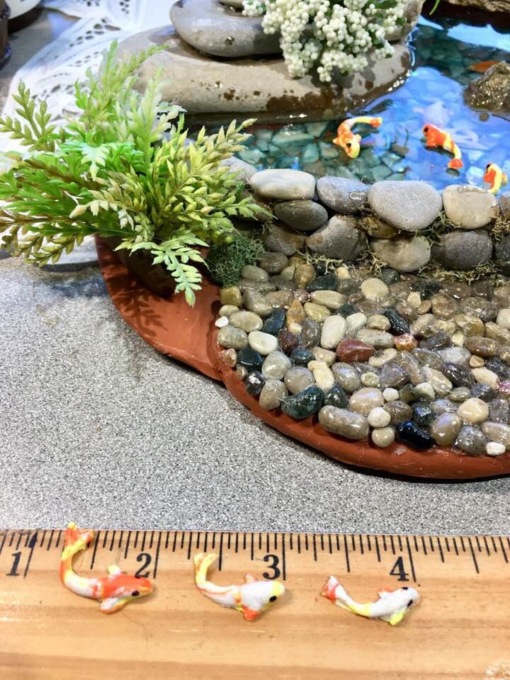 Miniature Koi Fish Set: Teeny Tiny Fairy Garden Pond Decor - Etsy