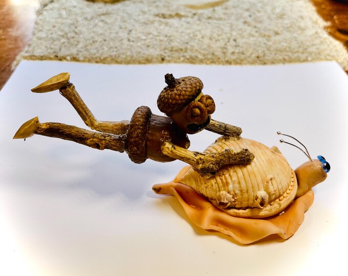 Oakie Acorn Elf, Fantasy Art Figurine. Add a Bit of Whimsy to Your Home ...